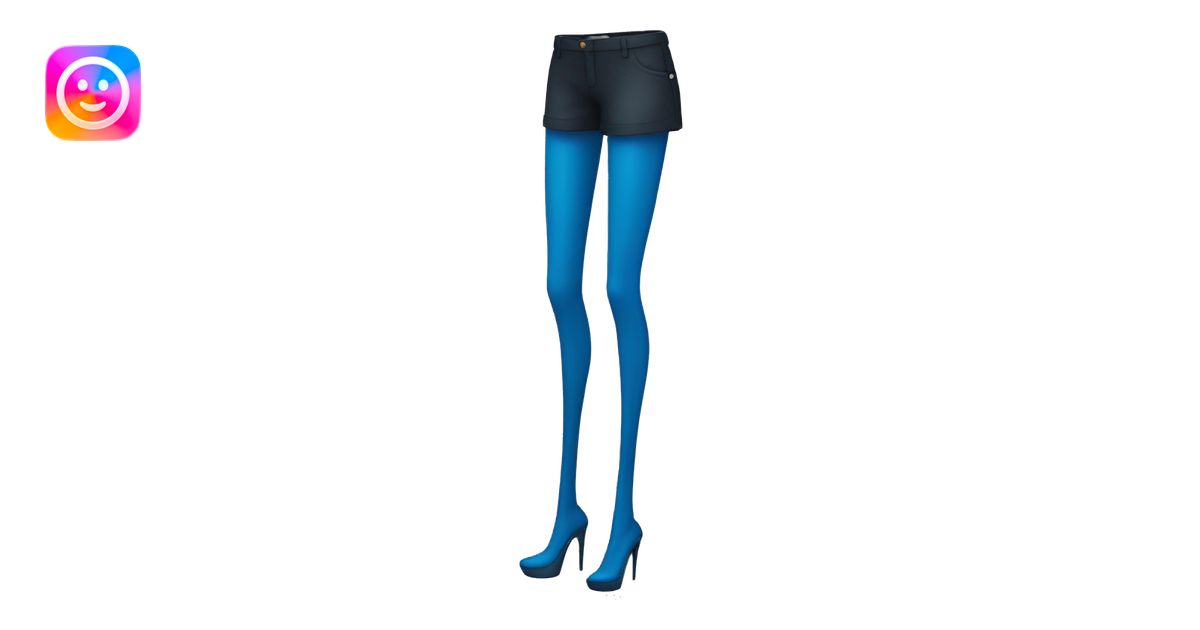 blue long legs emoji | AI Emoji Generator