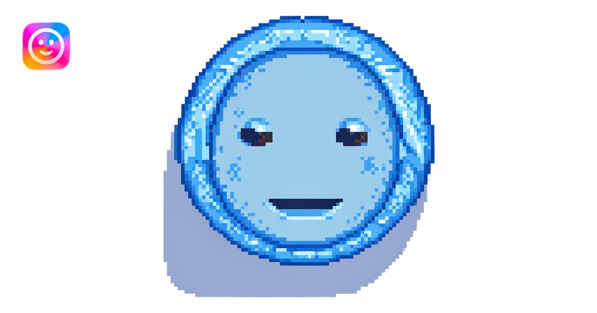 blue emoji illustration | AI Emoji Generator