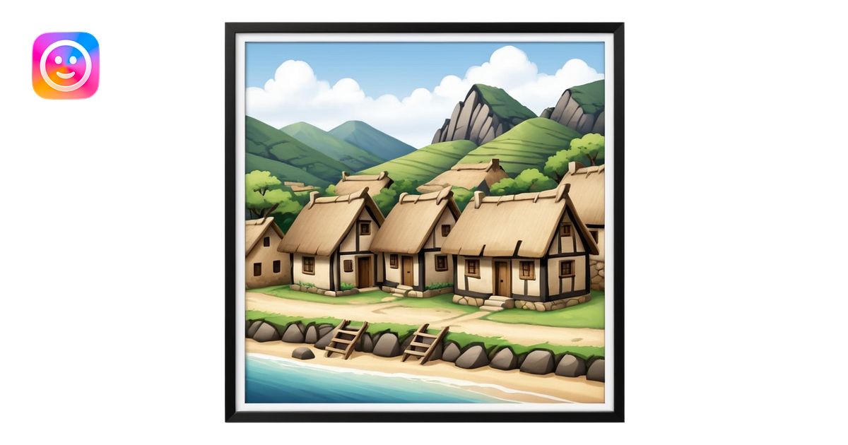 old times primitive houses emoji | AI Emoji Generator