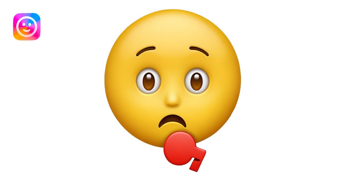 Classic emoji with a red ? and shocked face emoji | AI Emoji Generator