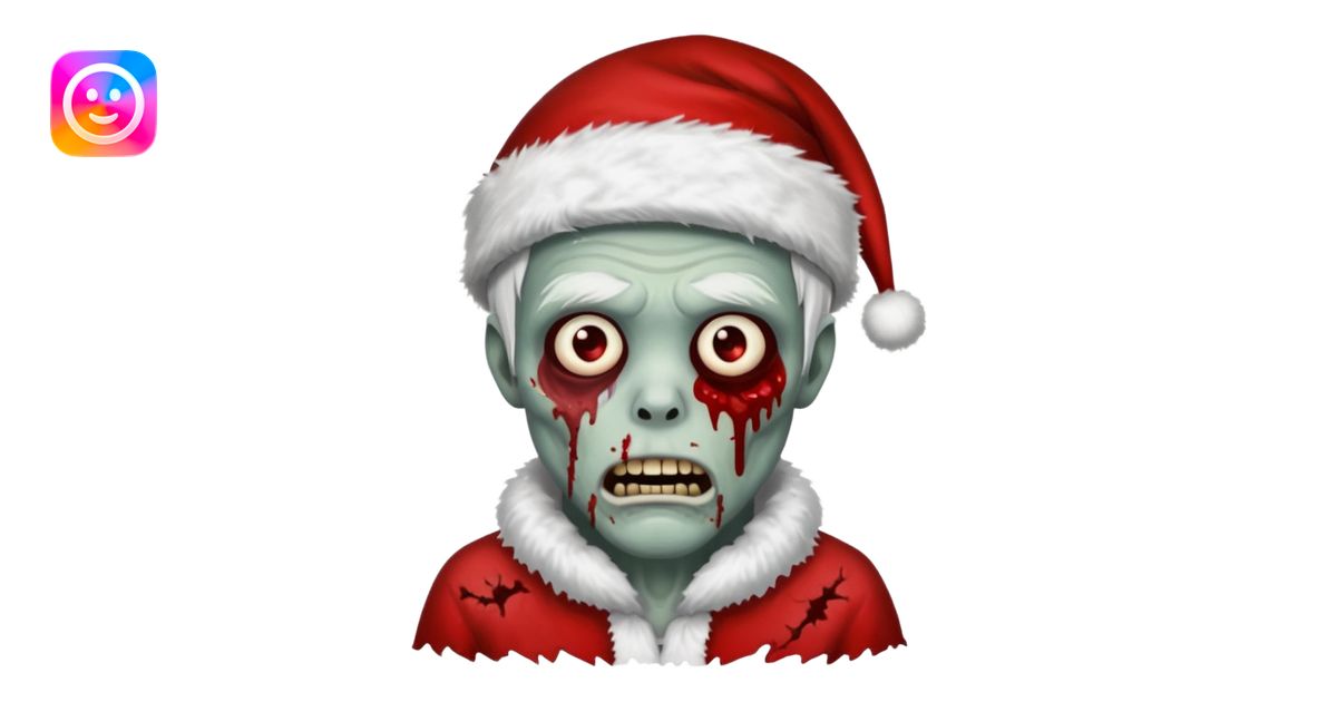 Christmas zombie emoji | AI Emoji Generator
