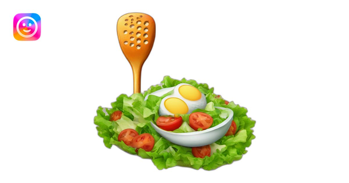 golf putter and a salad emoji | AI Emoji Generator