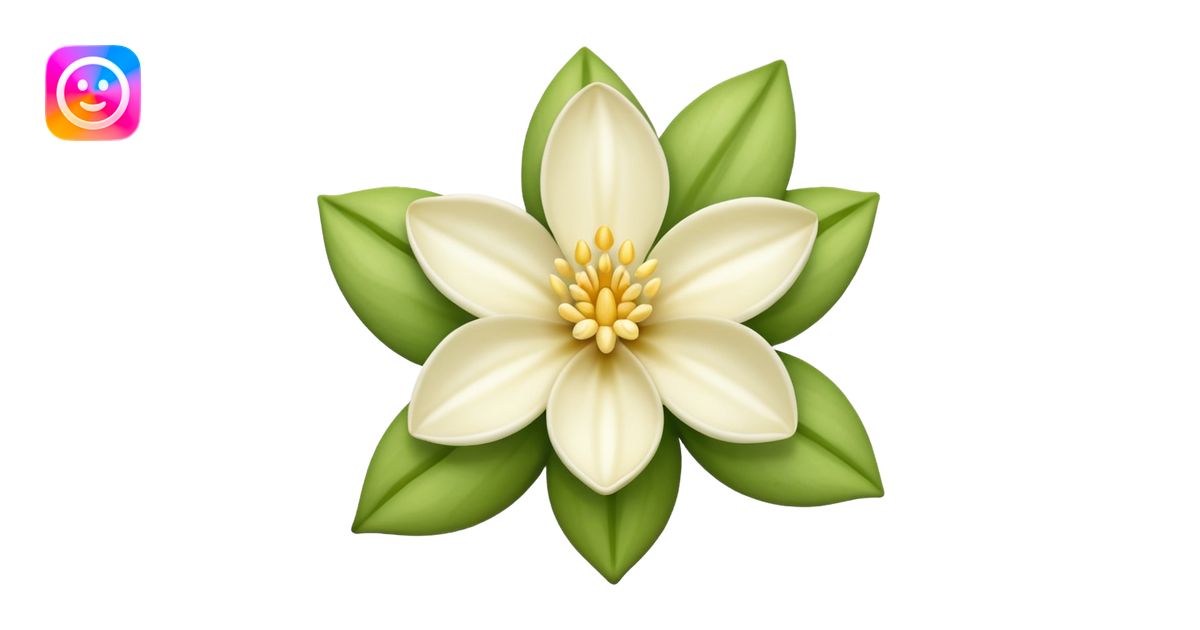 Emojis de flor de vainilla emoji | AI Emoji Generator