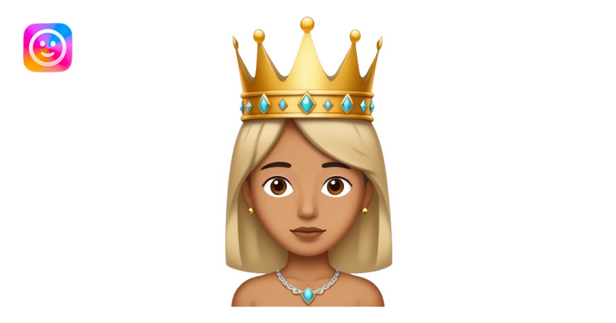 Wearing a crown emoji | AI Emoji Generator