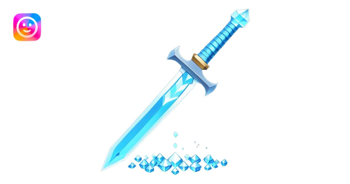 Minecraft diamond sword emoji | AI Emoji Generator