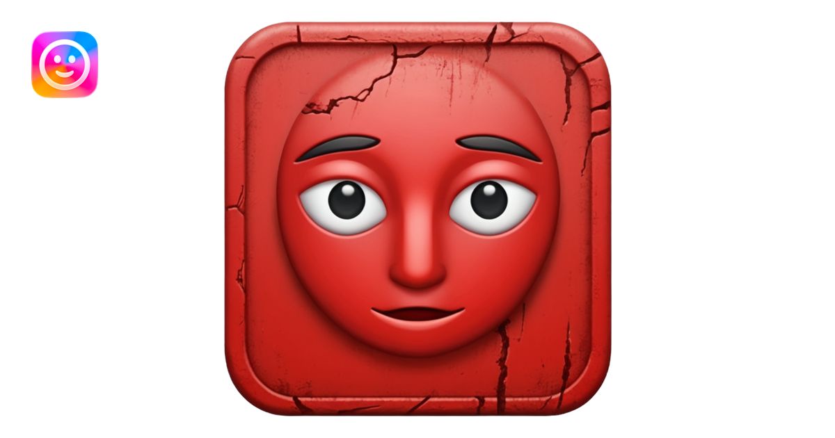Symbol of sacrifice in berserk in red colour emoji | AI Emoji Generator
