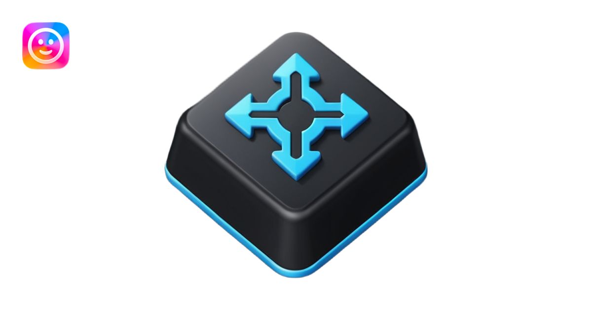 top arrow keybord caps emoji | AI Emoji Generator