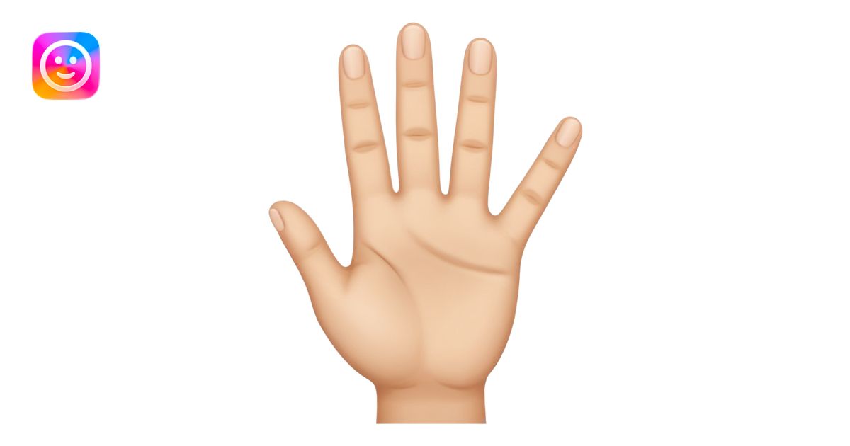 3 fingers emote one hand emoji | AI Emoji Generator