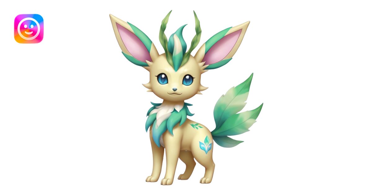 Shiny Cool Sparkly Cute Ethereal Leafeon-Sylveon-Vaporeon-Fakemon ...