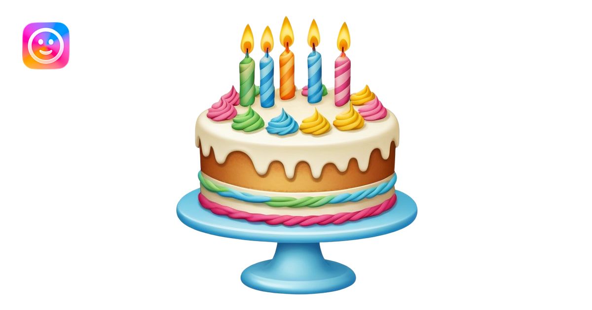 Birthday cake emoji | AI Emoji Generator