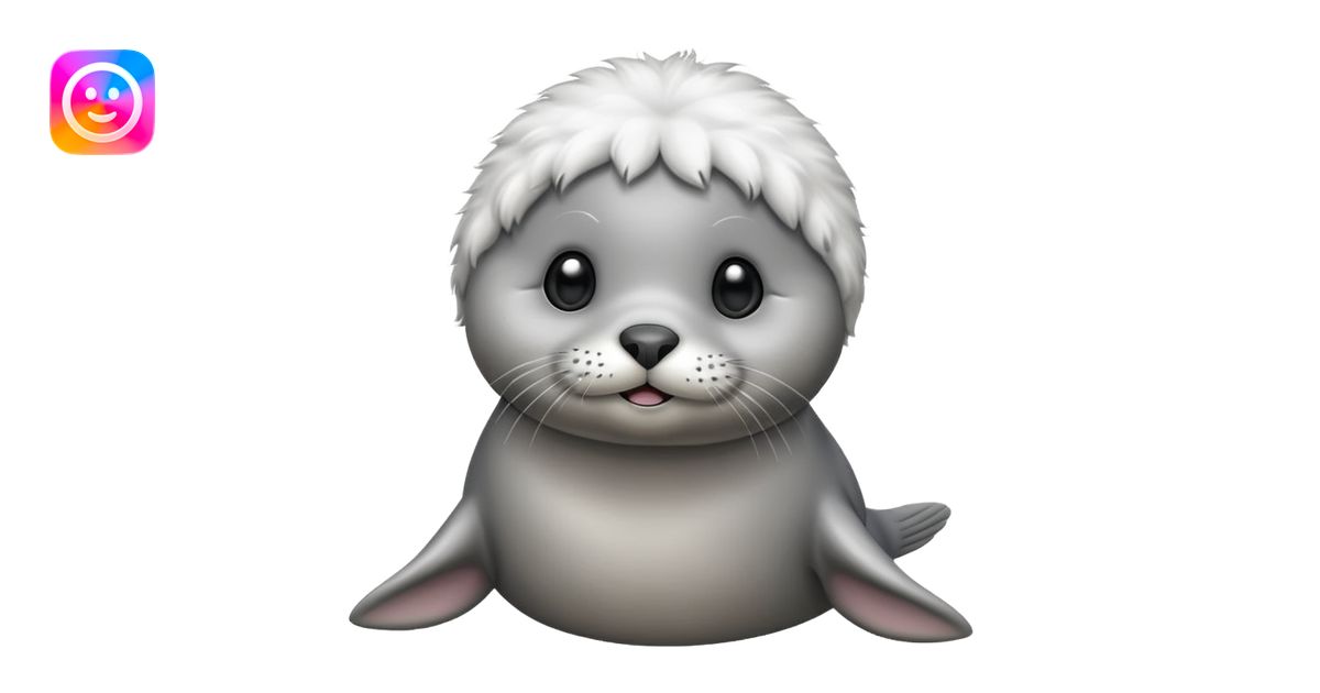 A super super cute seal emoji | AI Emoji Generator