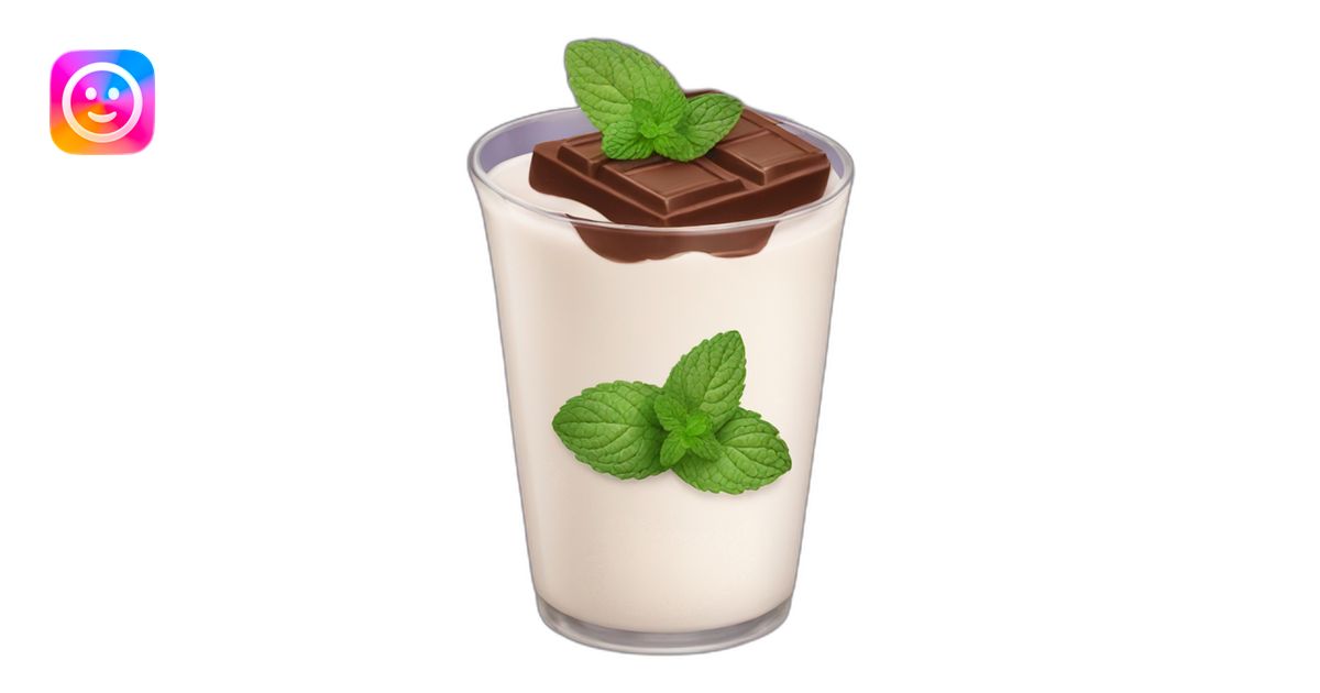 chocolate mint milk emoji | AI Emoji Generator