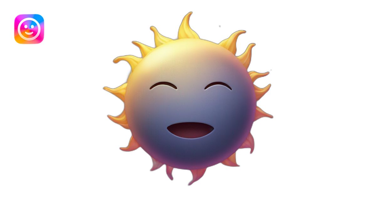 Sun and Space emoji | AI Emoji Generator