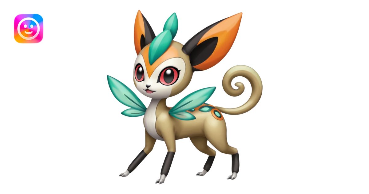 Meloetta-Spinomon-Trico-Pokémon-Fakémon-fusion-hybrid-creature emoji ...
