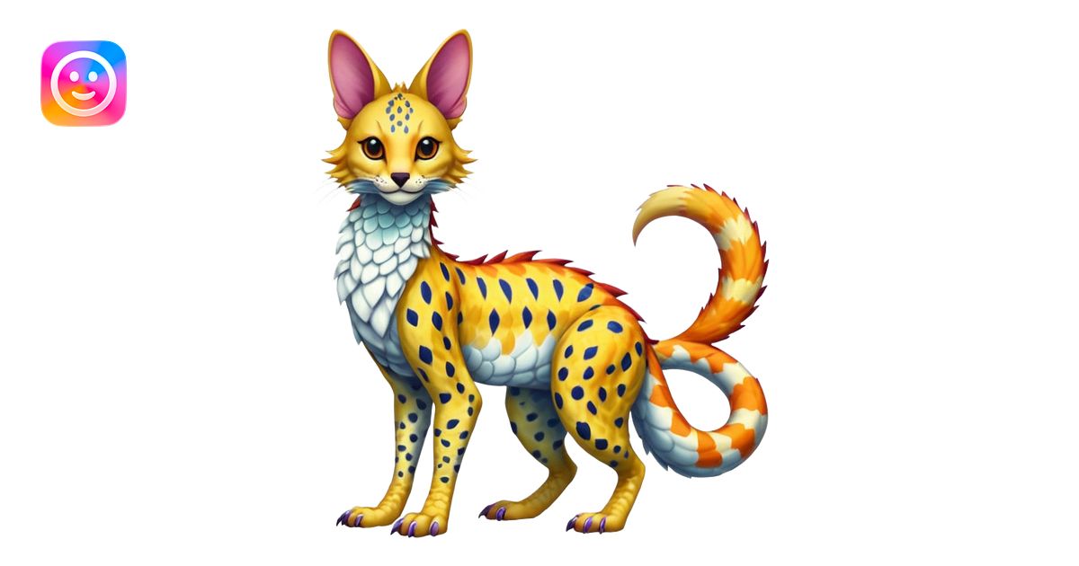Flurry furry scaly sergal-serval-Koi-possum-sphynx-mouse-sergal-fusion ...