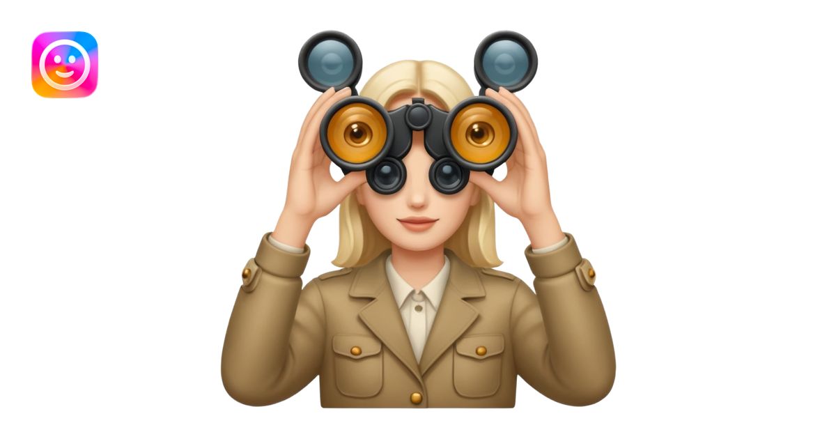 hands holding binoculars emoji | AI Emoji Generator