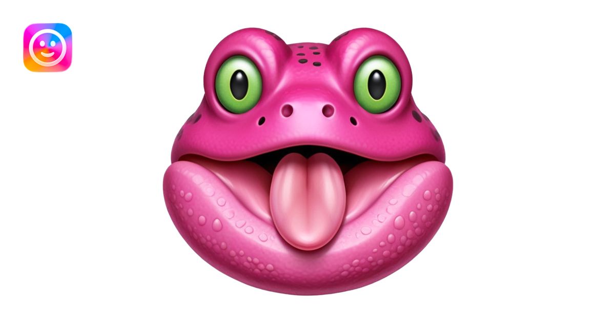 frog tongue face emoji | AI Emoji Generator