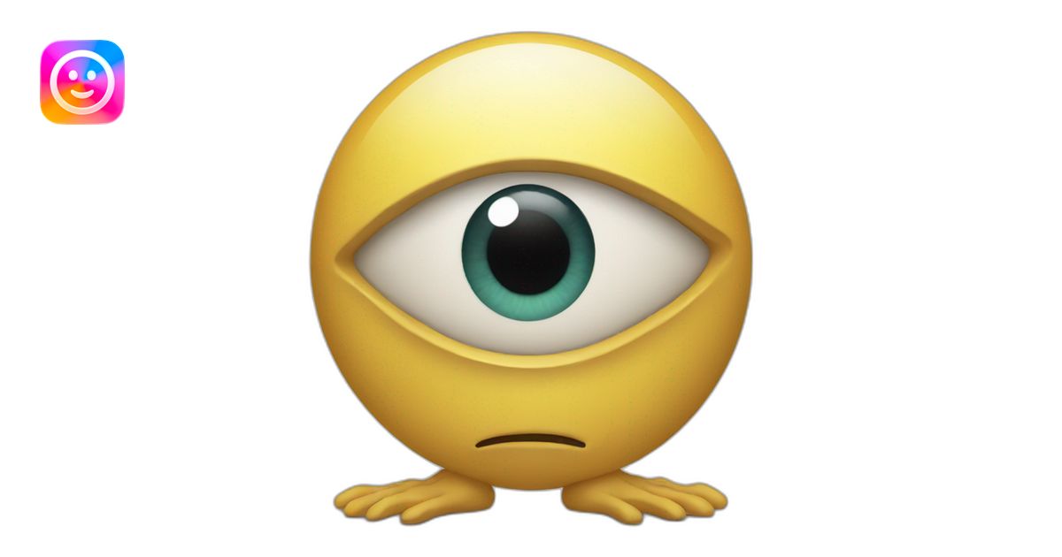 Eye with arms and legs emoji | AI Emoji Generator