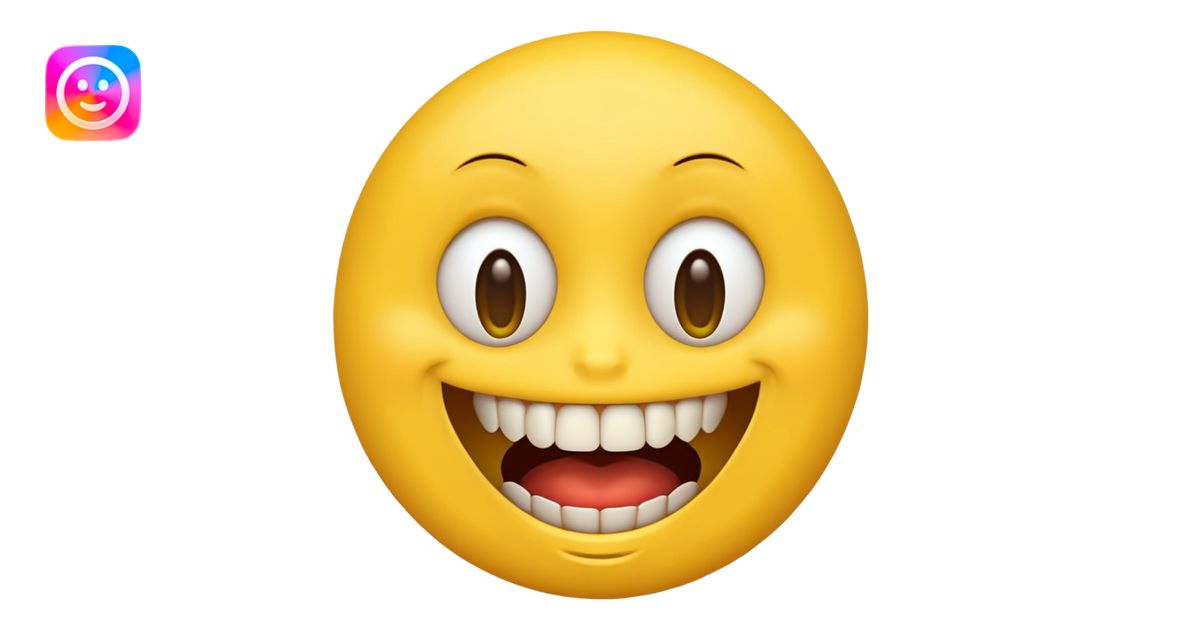 Weird creepy smile emoji emoji | AI Emoji Generator