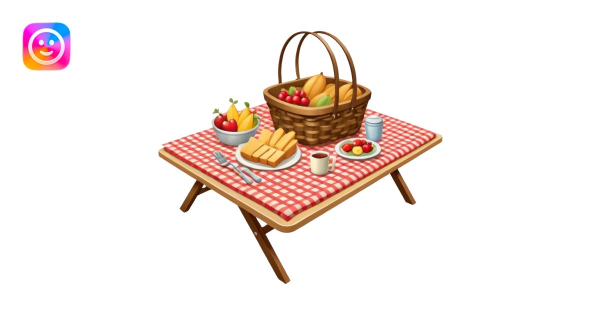 table of picnic emoji | AI Emoji Generator