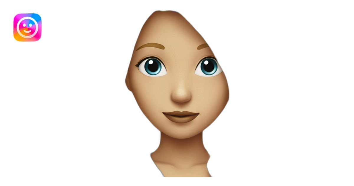 Fille blond yeux bleu emoji | AI Emoji Generator