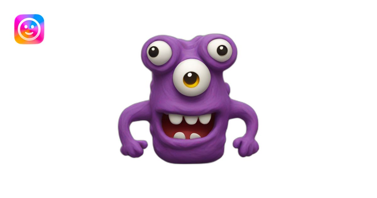 Plasticine Monster emoji | AI Emoji Generator