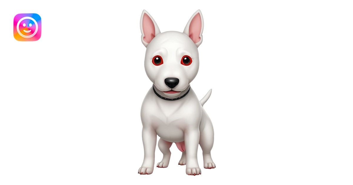 Target store mascot, white bull terrier with red bullseye eye patch ...