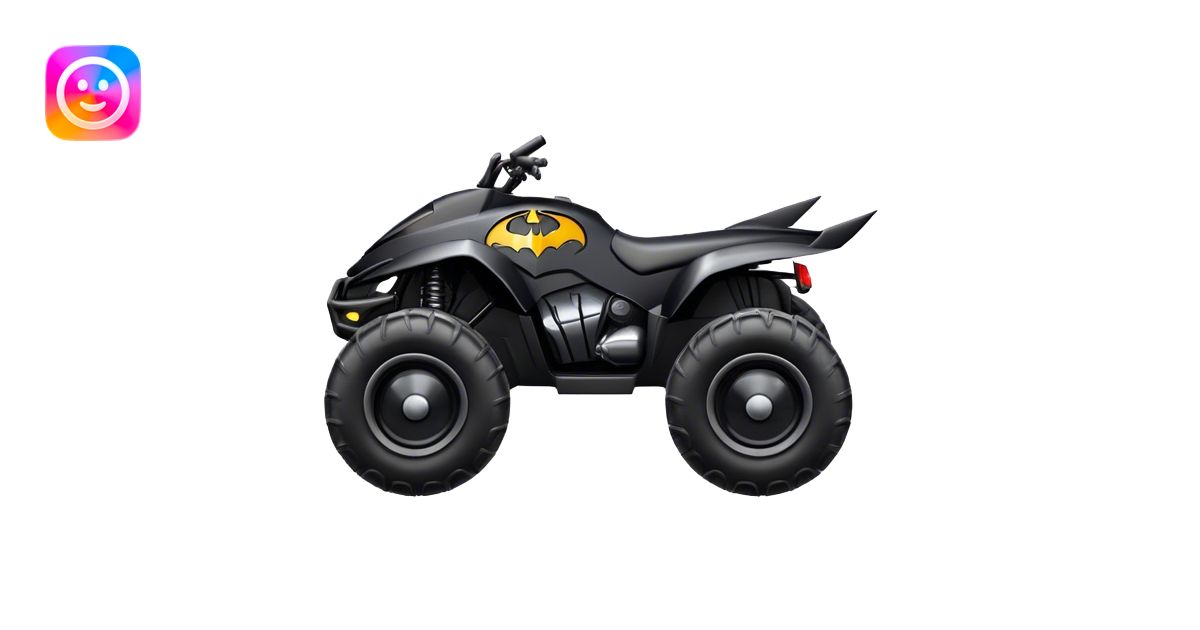 batmobile atv quad cross emoji | AI Emoji Generator