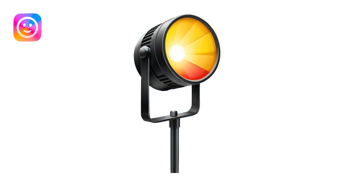 colorfull Stage light emoji | AI Emoji Generator