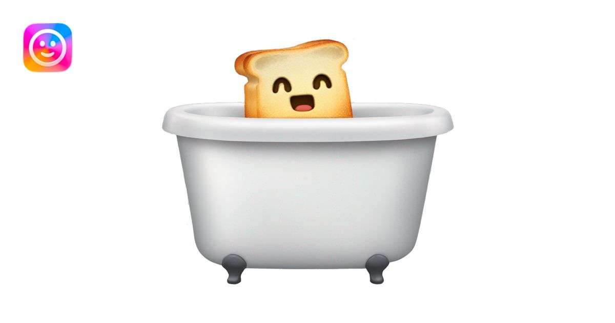 Toaster in a bathtub emoji | AI Emoji Generator