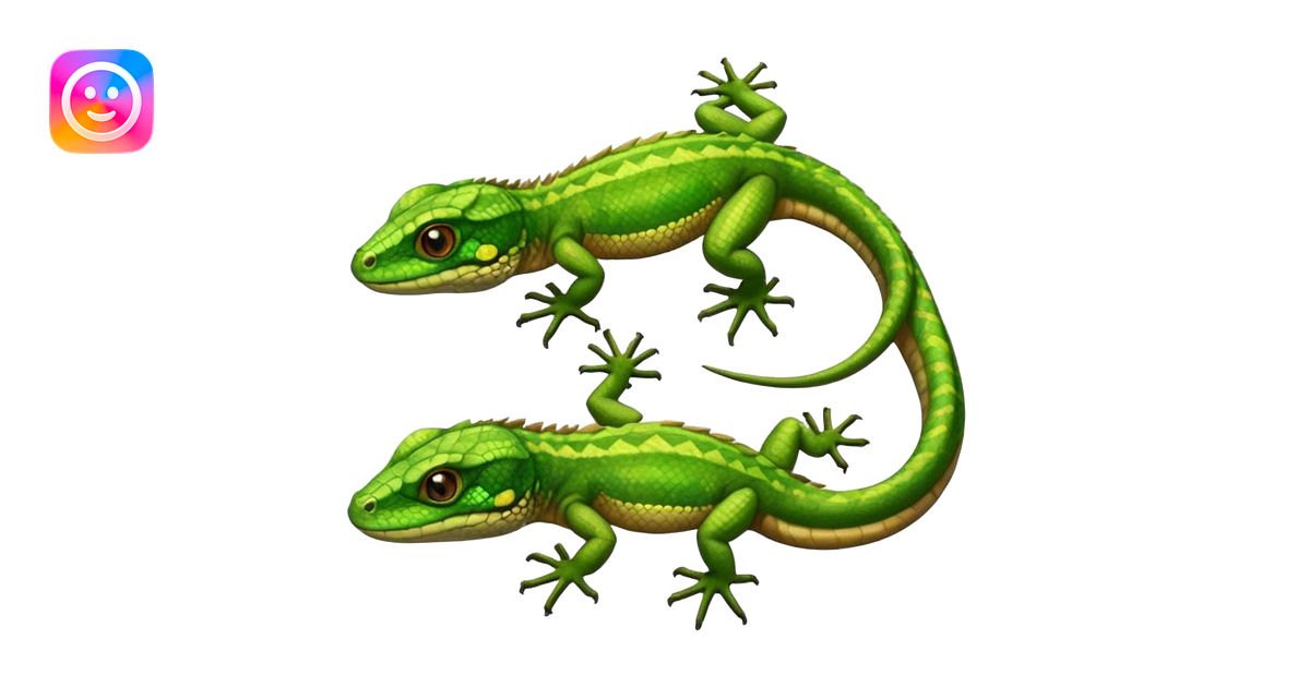 spectacled lizards emoji | AI Emoji Generator