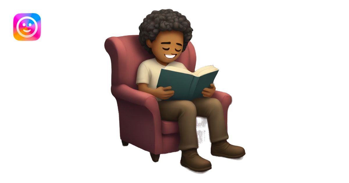 Cozy reading emoji | AI Emoji Generator