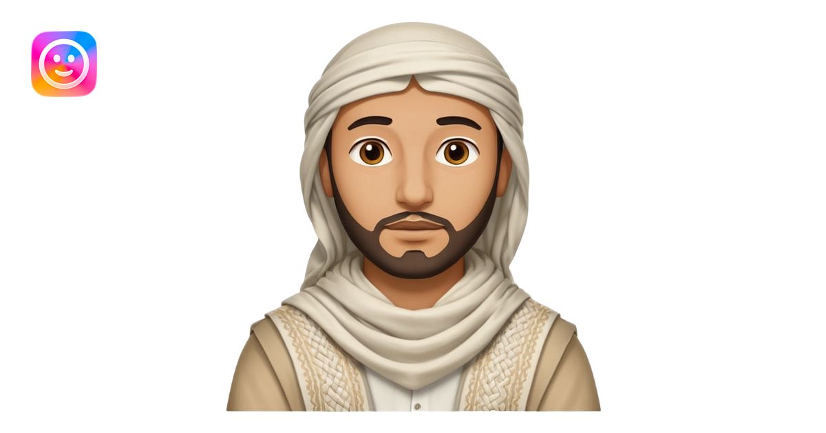 Arabe con un shemagh de color blanco pero solo sea la cabeza y nada de ...