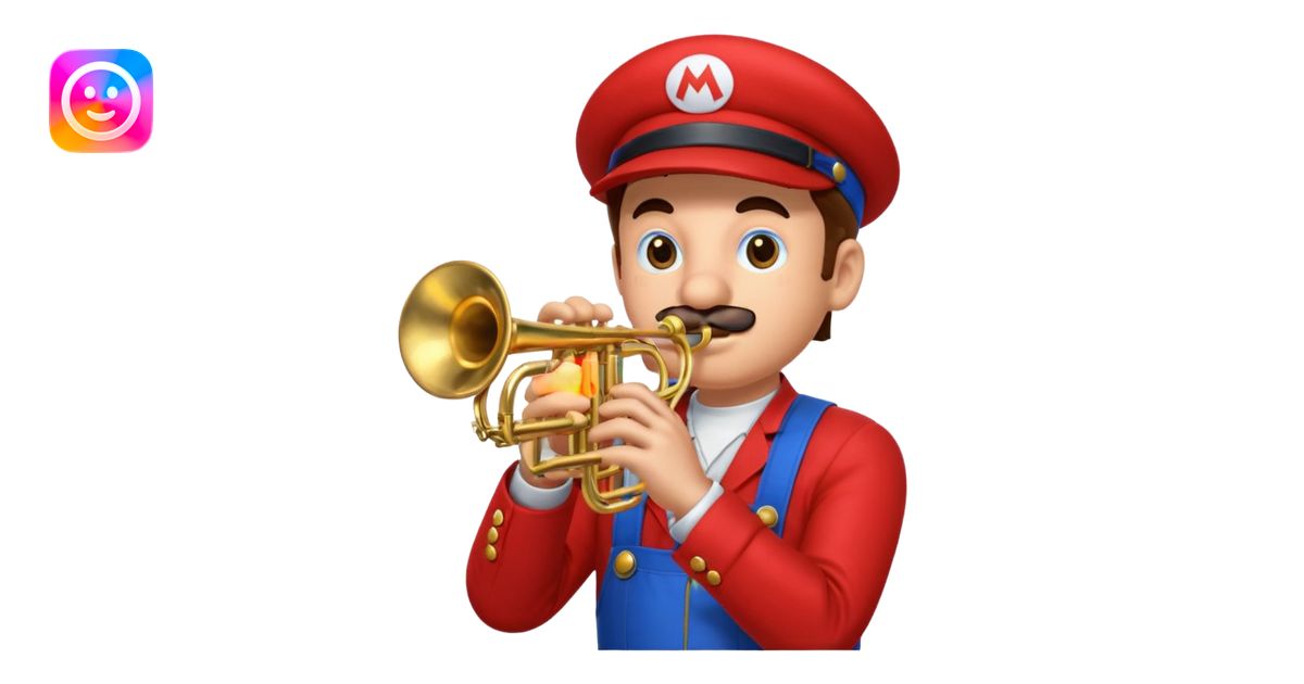 mario trumpet emoji | AI Emoji Generator