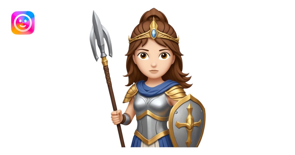 brown haired Athena the Greek goddess of disciplined, strategic warfare ...
