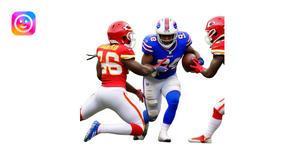 Buffalo bills fighting Kansas City chiefs emoji | AI Emoji Generator