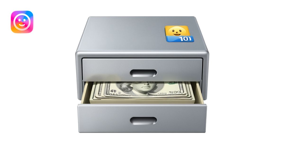Cash drawer emoji | AI Emoji Generator
