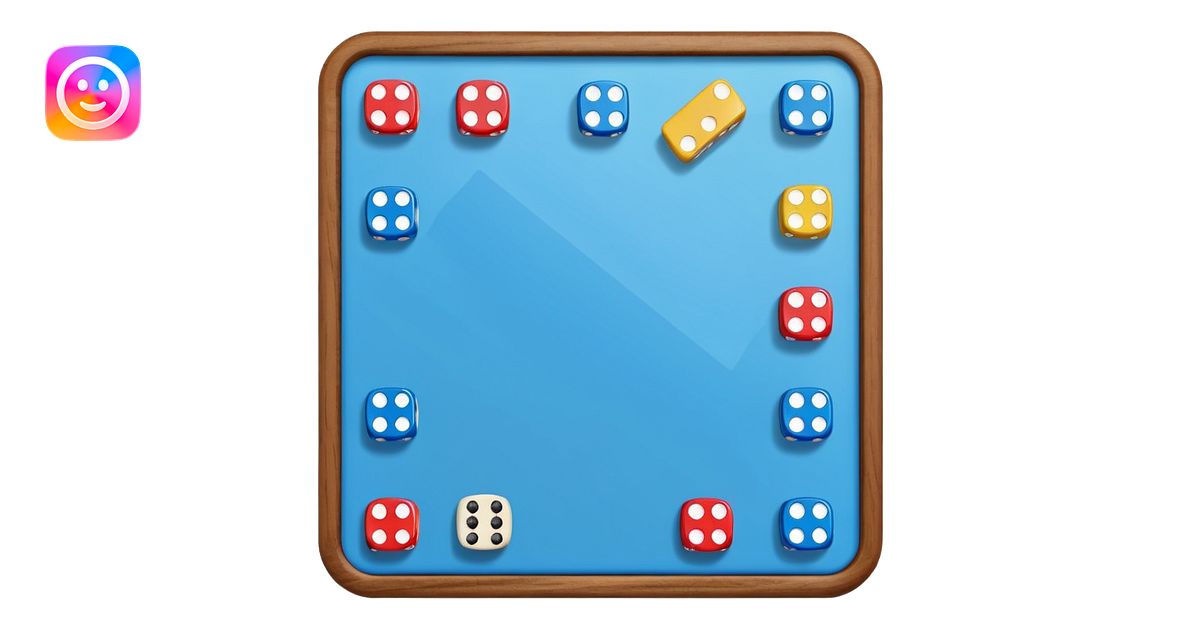 Blue board game emoji | AI Emoji Generator