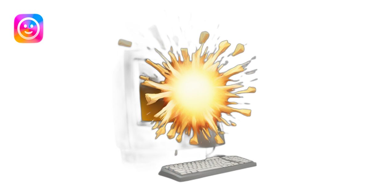 computer exploding emoji | AI Emoji Generator