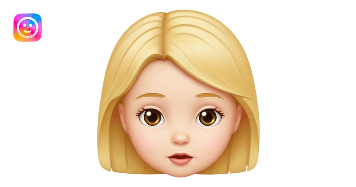 Girl baby emoji | AI Emoji Generator