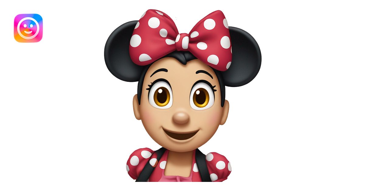 Minnie Mouse emoji | AI Emoji Generator