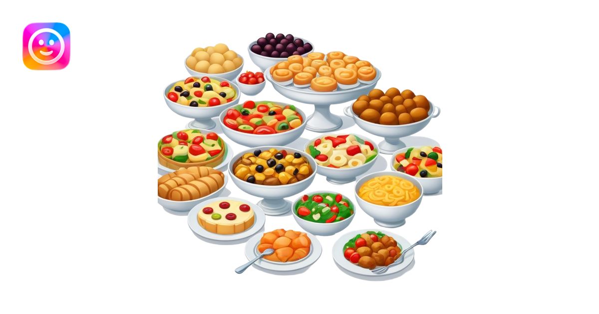 Food buffet emoji | AI Emoji Generator