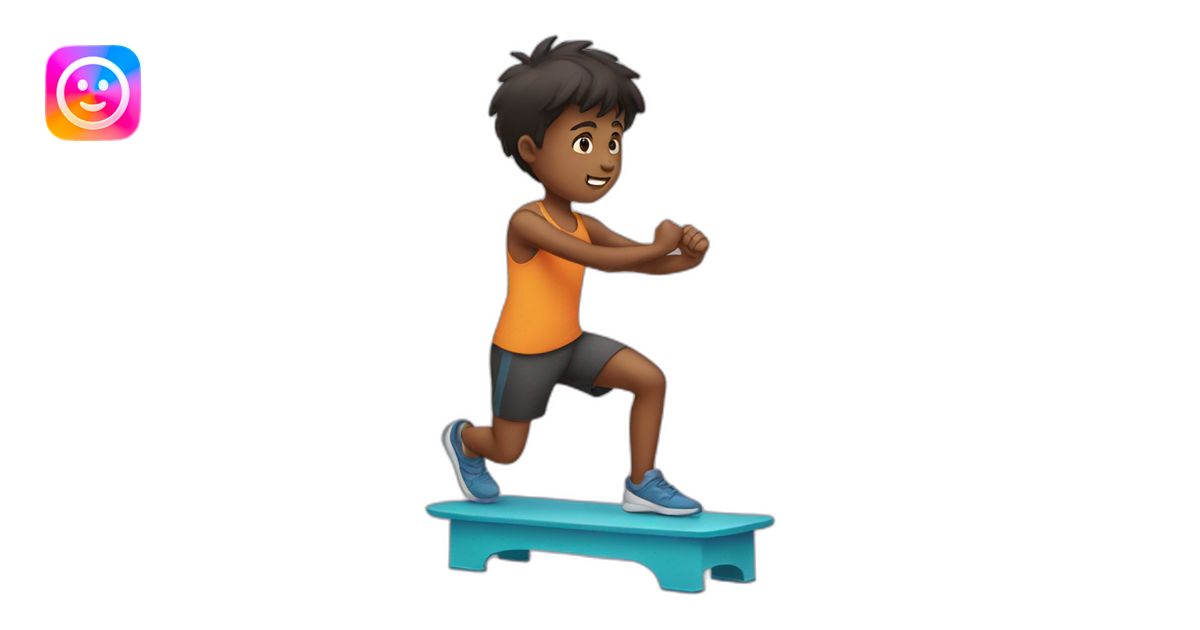 a boy doing exercise emoji emoji | AI Emoji Generator