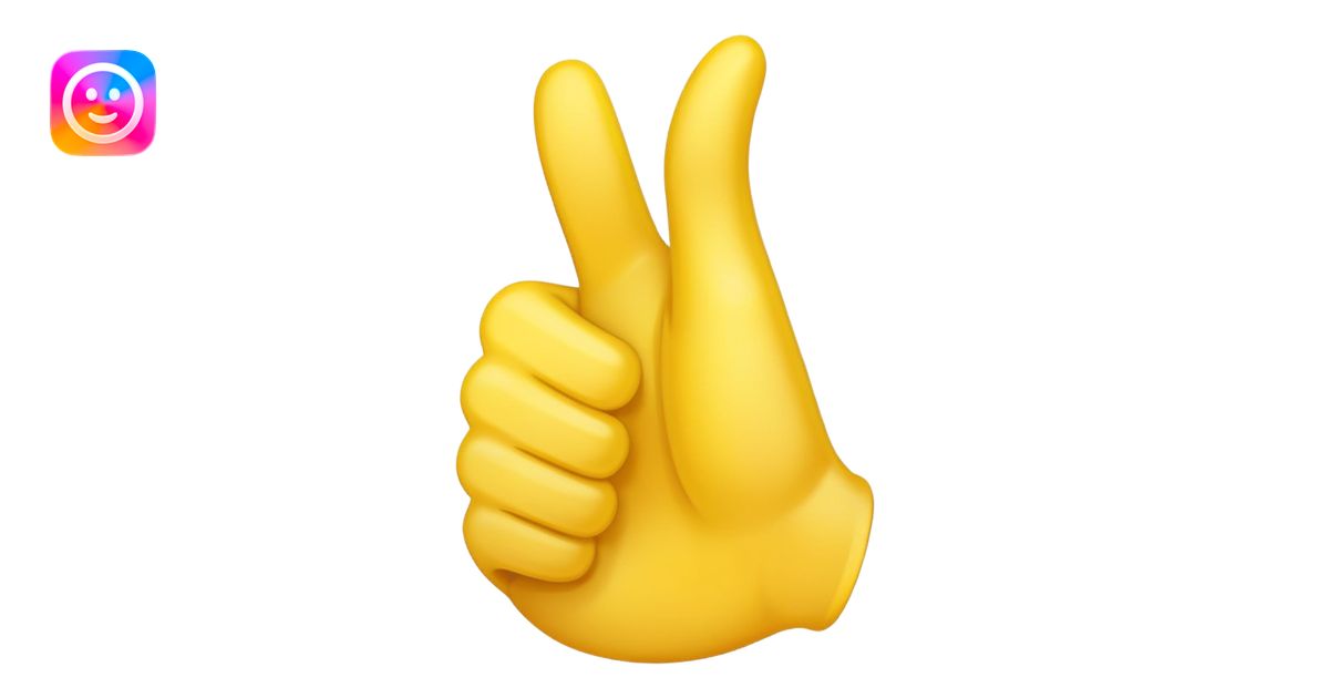thumbs up emoij, make the thumb super long emoji | AI Emoji Generator