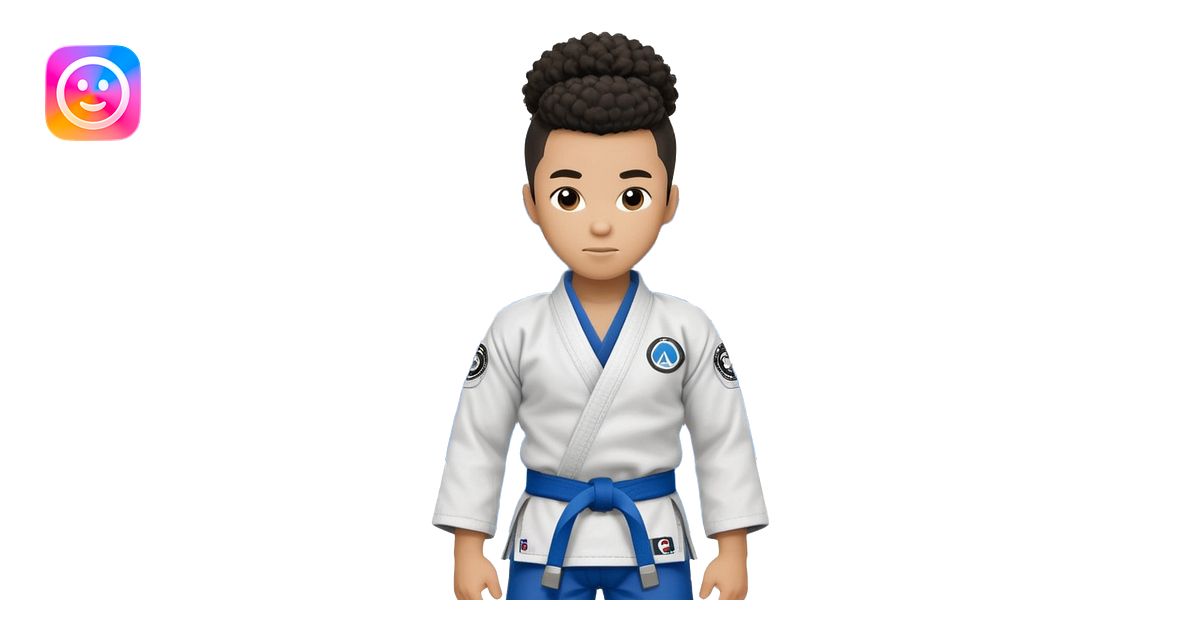 black jiu jitsu instructor with a afro ponytail and a low taper fade ...