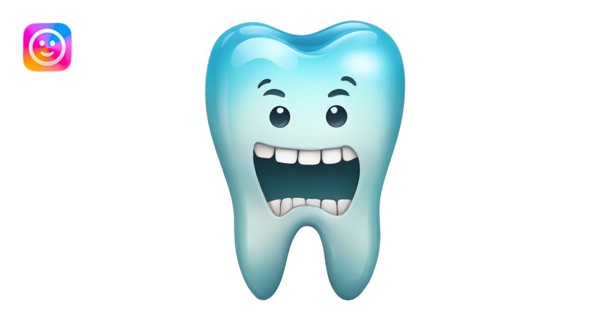 Cracked tooth emoji | AI Emoji Generator