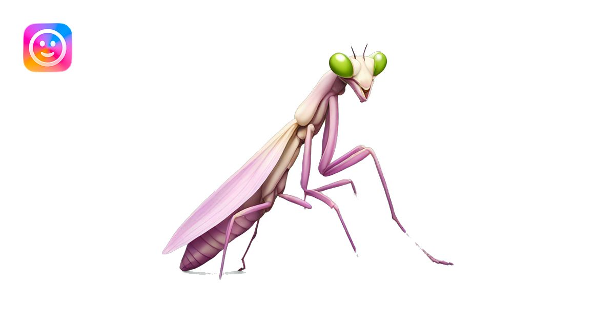 orchid praying mantis emoji | AI Emoji Generator