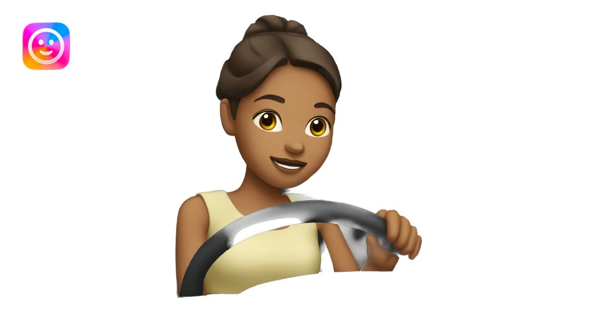 girl driving a prius emoji | AI Emoji Generator