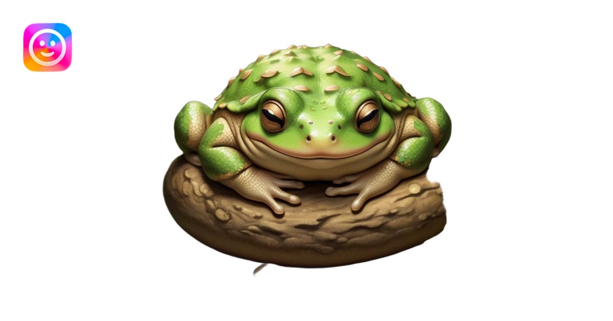 Meme-Worthy Cute Sleeping Toad Portrait Emoji, Head resting peacefully ...