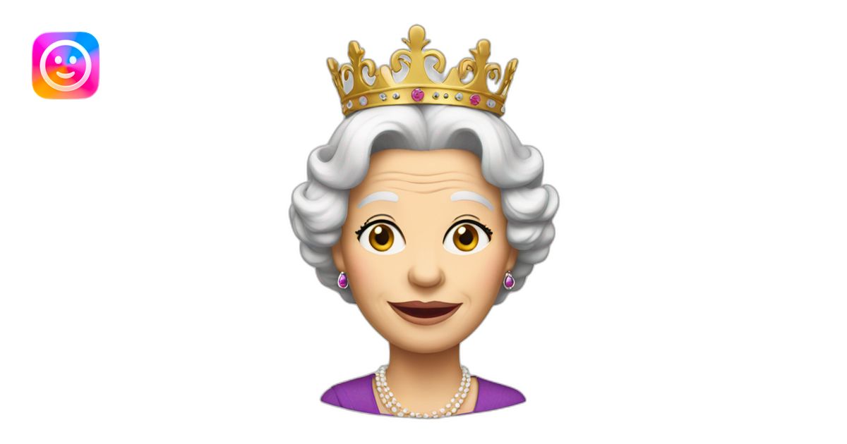 The Queen emoji | AI Emoji Generator